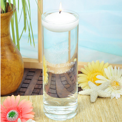 Beach Wedding Floating Unity Candle - FindGift.com