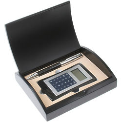 Carbon Fiber Pen and Calculator Gift Set with Personalized Box ...